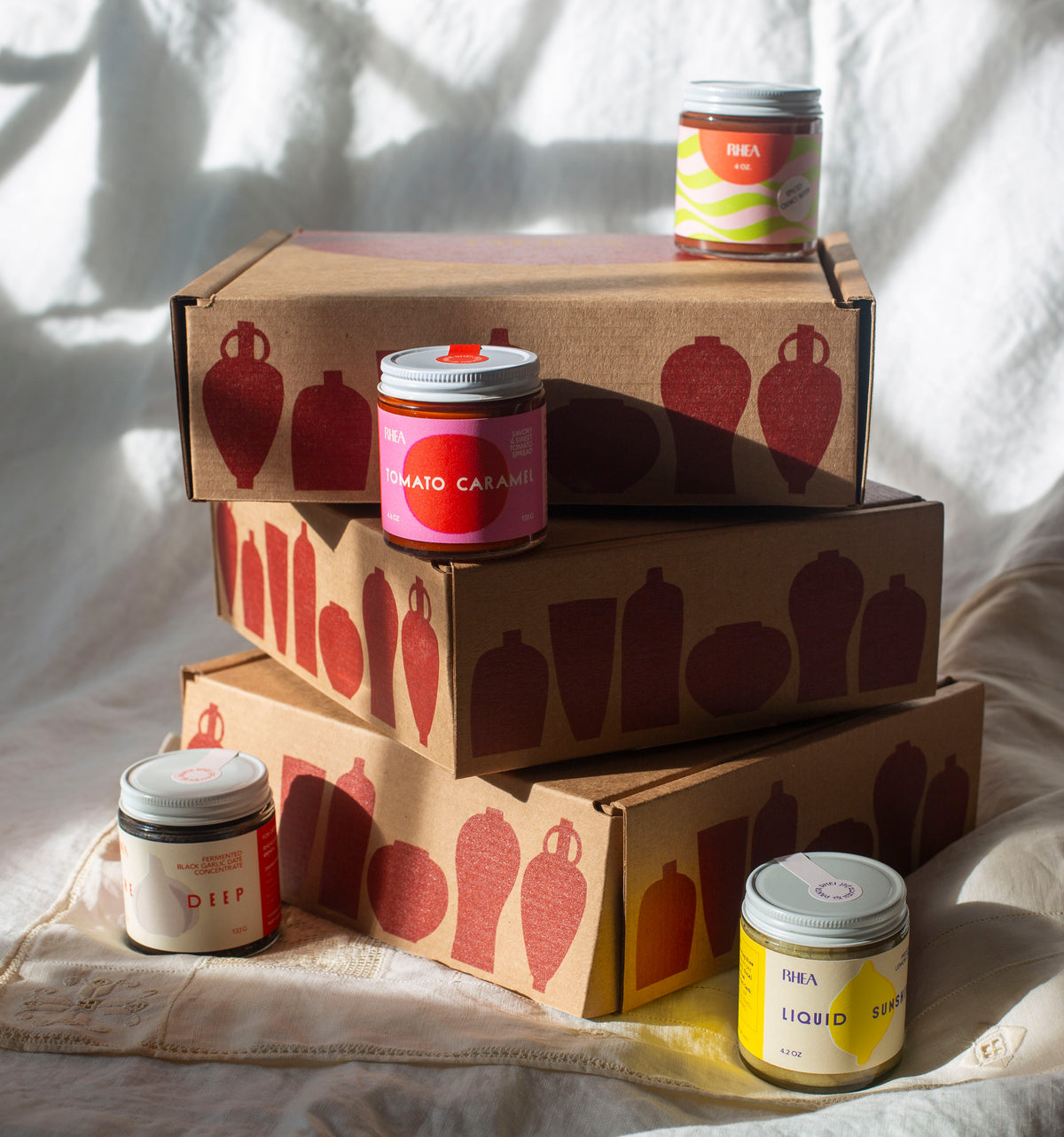 Limited Edition Gift Box with Mother of Pearl Spoon | Rhea Goods